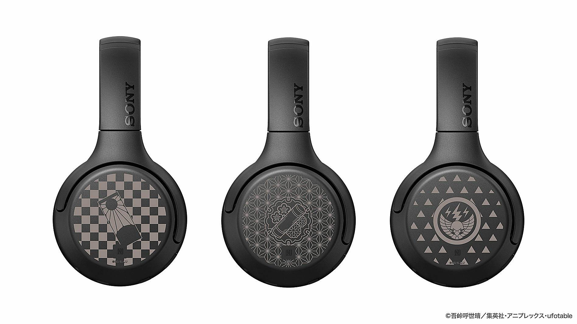 Sony Wireless Stereo Headset Demon Slayer Collaboration Zenitsu Black ...