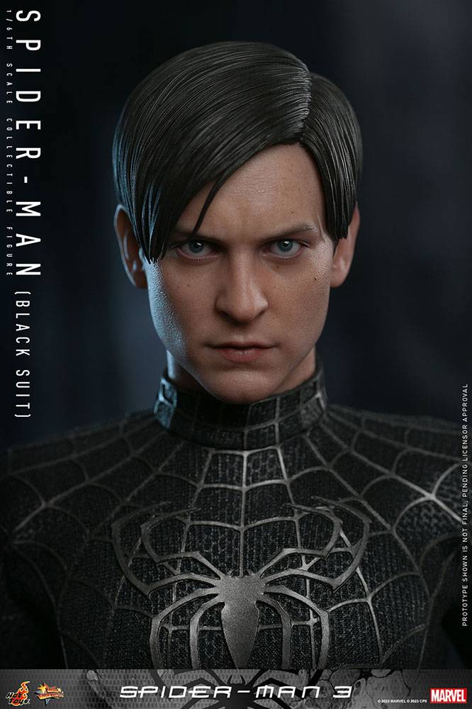 Movie Masterpiece: Spider-Man 3: 1/6 Spider-Man (Black Suit) Fully ...