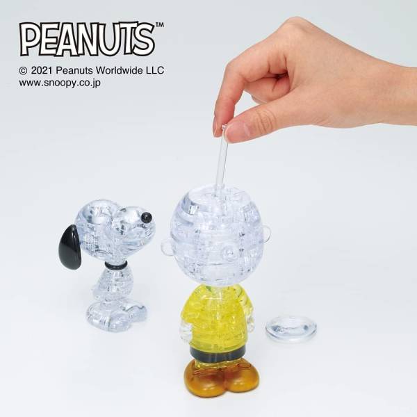 Peanuts: Crystal 3D Puzzle - Snoopy & Charlie Brown (77 Pieces) | Nin-Nin-Game.com