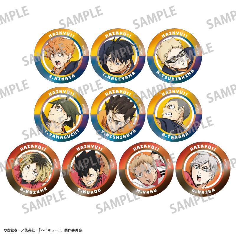 Haikyuu!!: Trading Badges (Metallic Finish) (10 Packs Box) [Kamio Japan ...