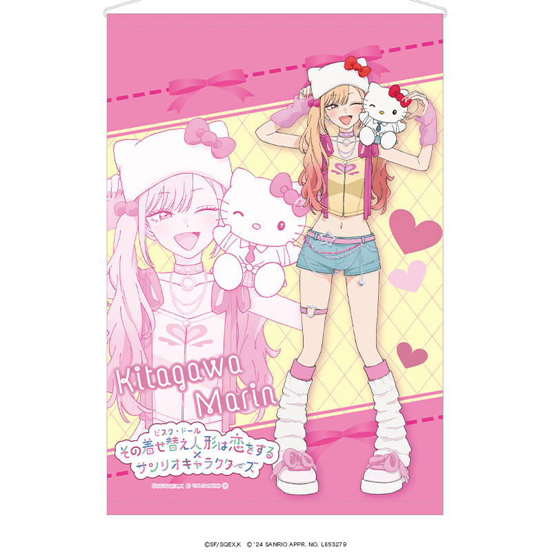 My Dress-Up Darling x Sanrio Characters: B2 Tapestry - Marin Kitagawa x Hello Kitty [Up Fields ...