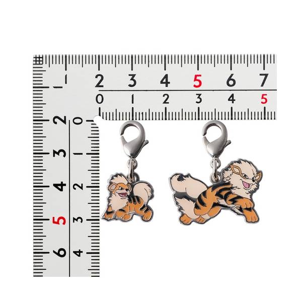 Pokémon: National Pokédex Metal Charm - 058, 059 [The Pokemon Company] - Nin-Nin-Game.com