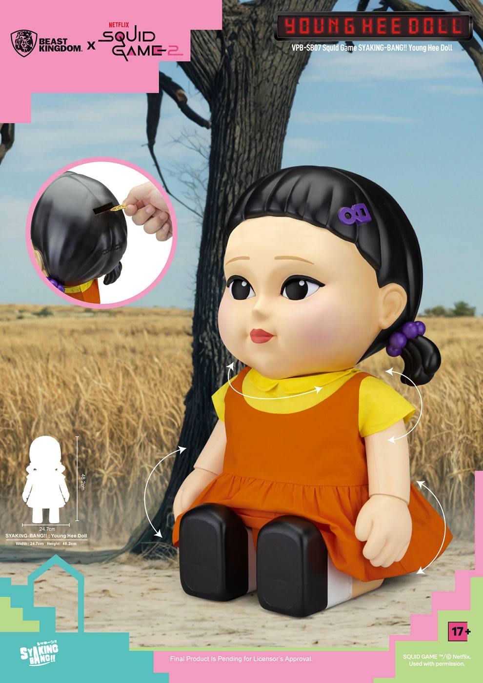 Squid Game: Young-Hee Doll Piggy Bank [Beast Kingdom] - Nin-Nin-Game.com