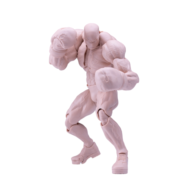 Action Figure: Muscular Male Body - Big Guy 1/12 (White) [Romankey ...