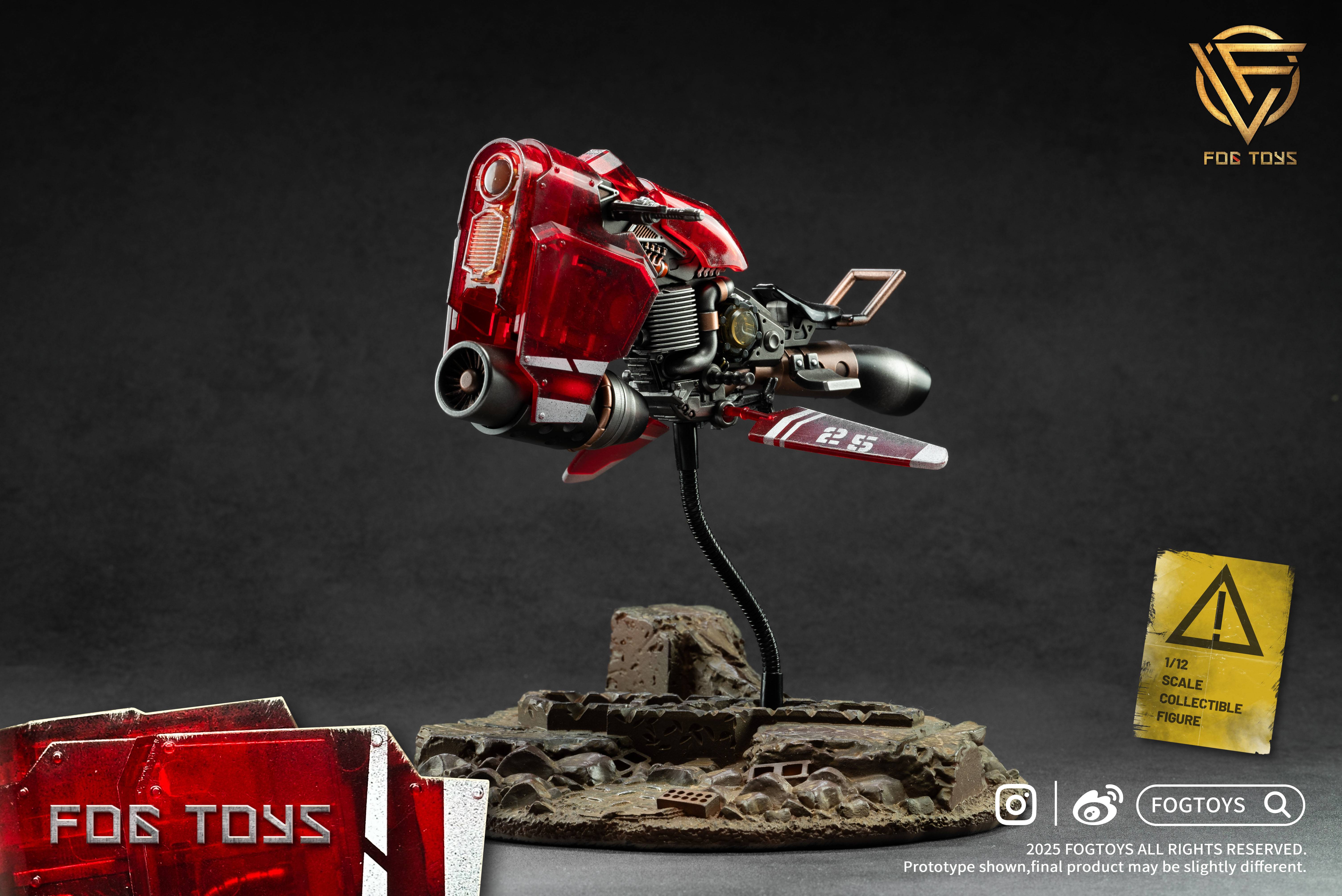 Falcon : Junker Hover Bike - Translucent Ver. 1/12 (Plastic Model) [FogToys] - Nin-Nin-Game.com