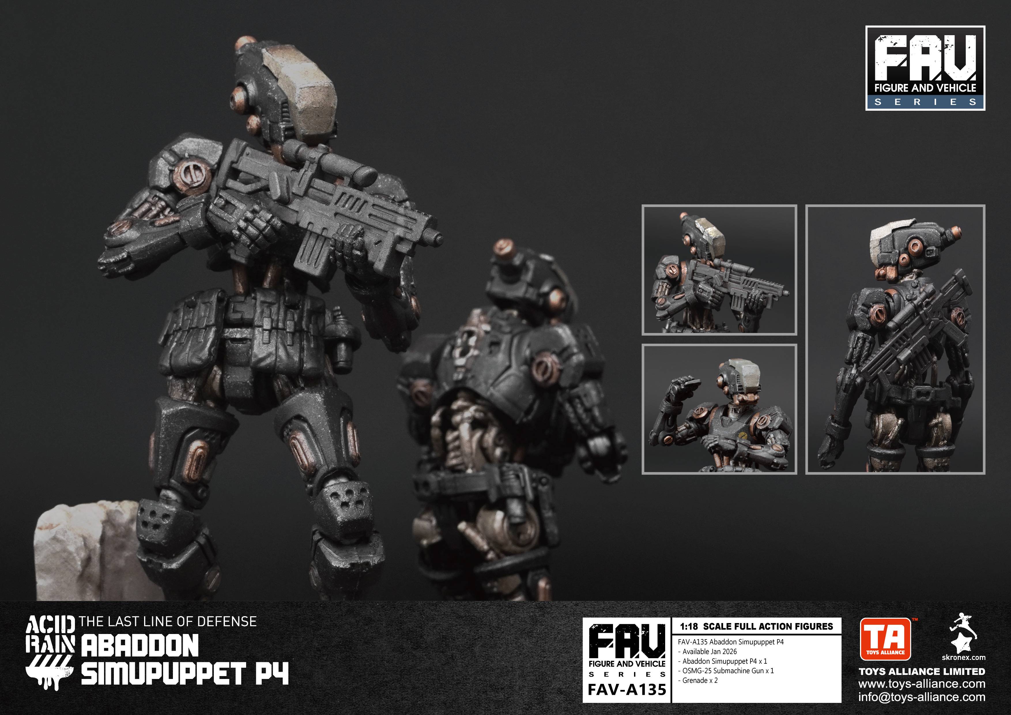 Action Figure: Acid Rain FAV-A135 - Abaddon SimuPuppet P4 1/18 [Toys ...