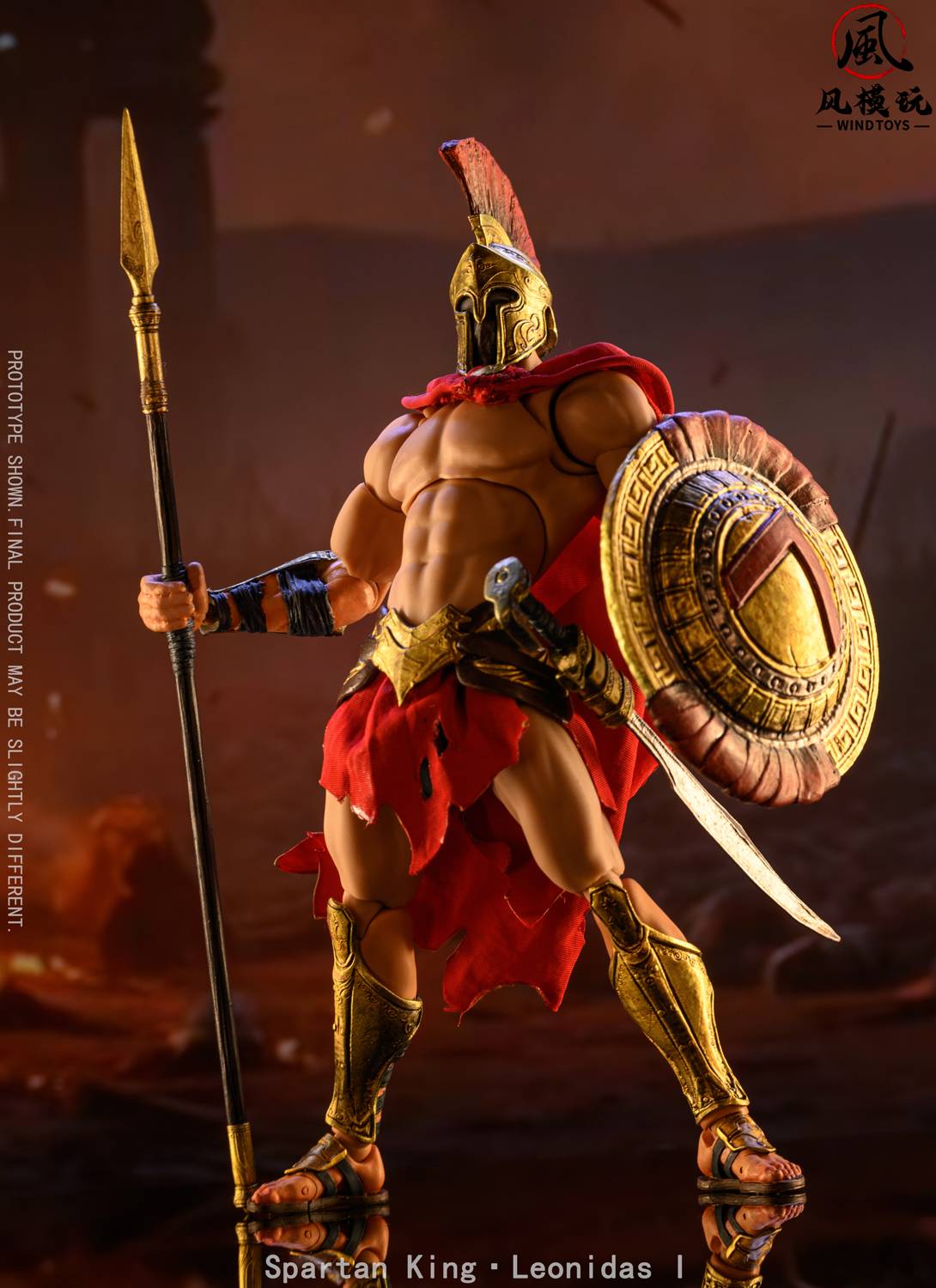 Action Figure: Spartan King Leonidas I 1/12 [Wind Toys] - Nin-Nin-Game.com