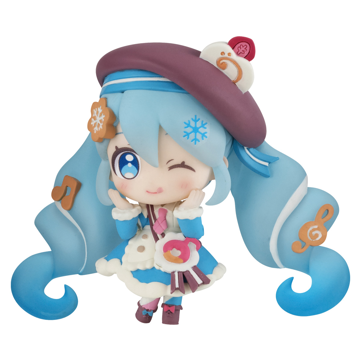 Shokugan: Hatsune Miku - Snow Miku 2026 Mini Figure & Gum (8 Packs Box ...