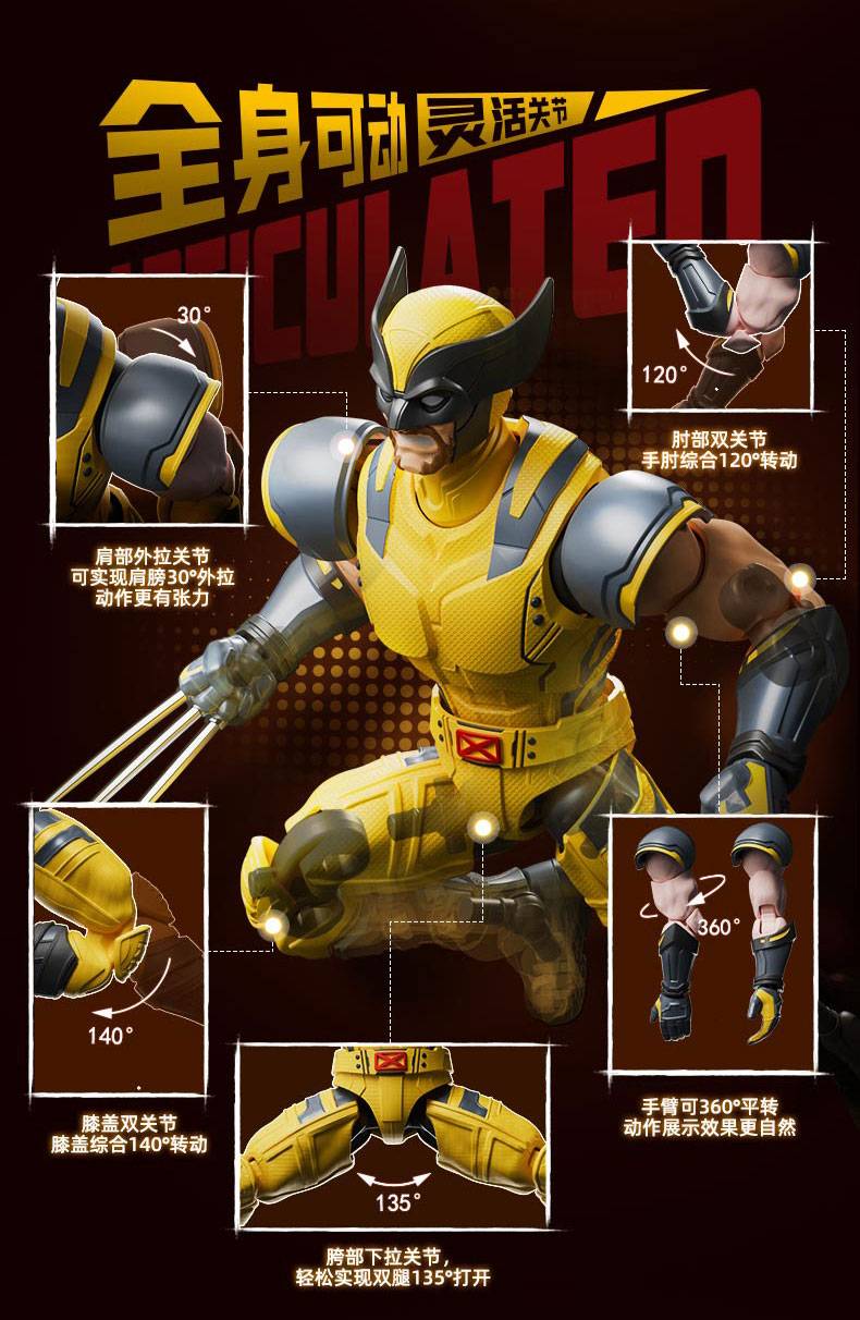 Action Figure: MARVEL Champion Class - Wolverine (Deadpool & Wolverine ...