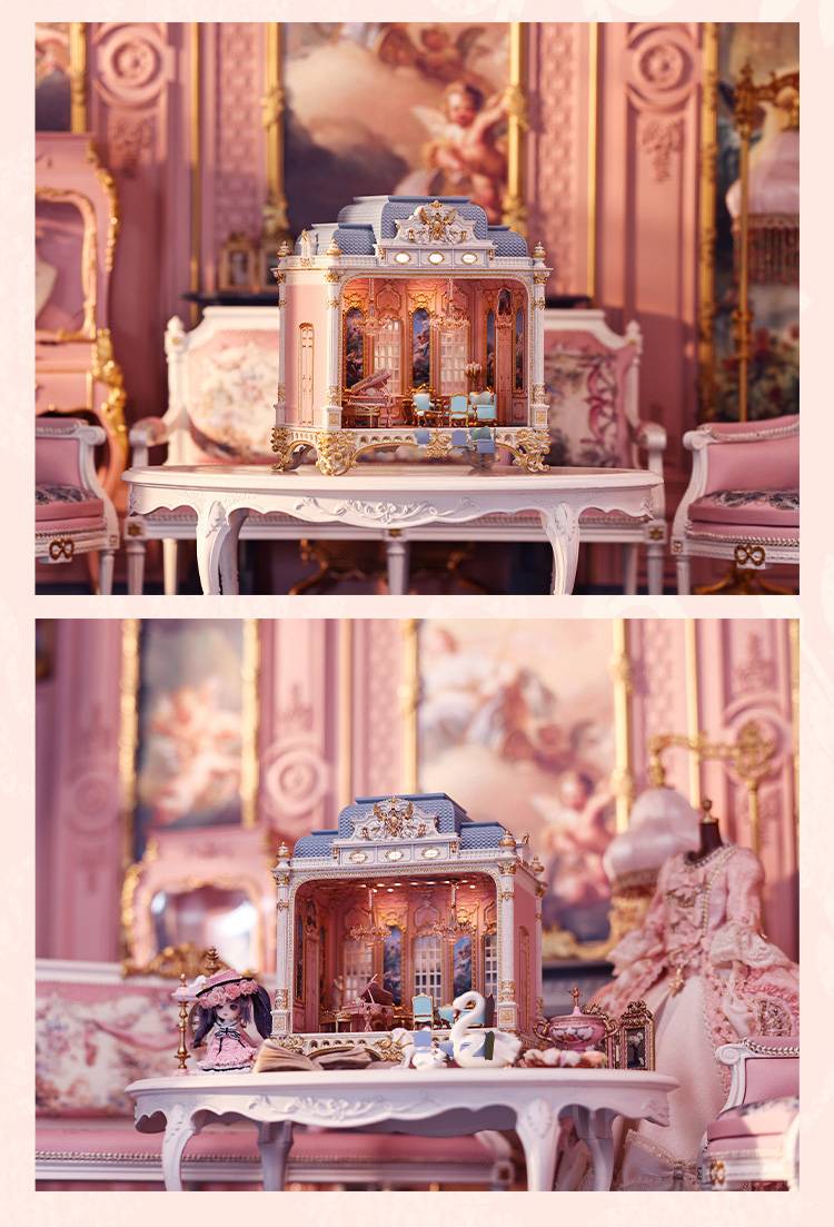 1/64 Dollhouse: Miniature Room - Floria Rose Hall [ZHENMU] - Nin-Nin ...