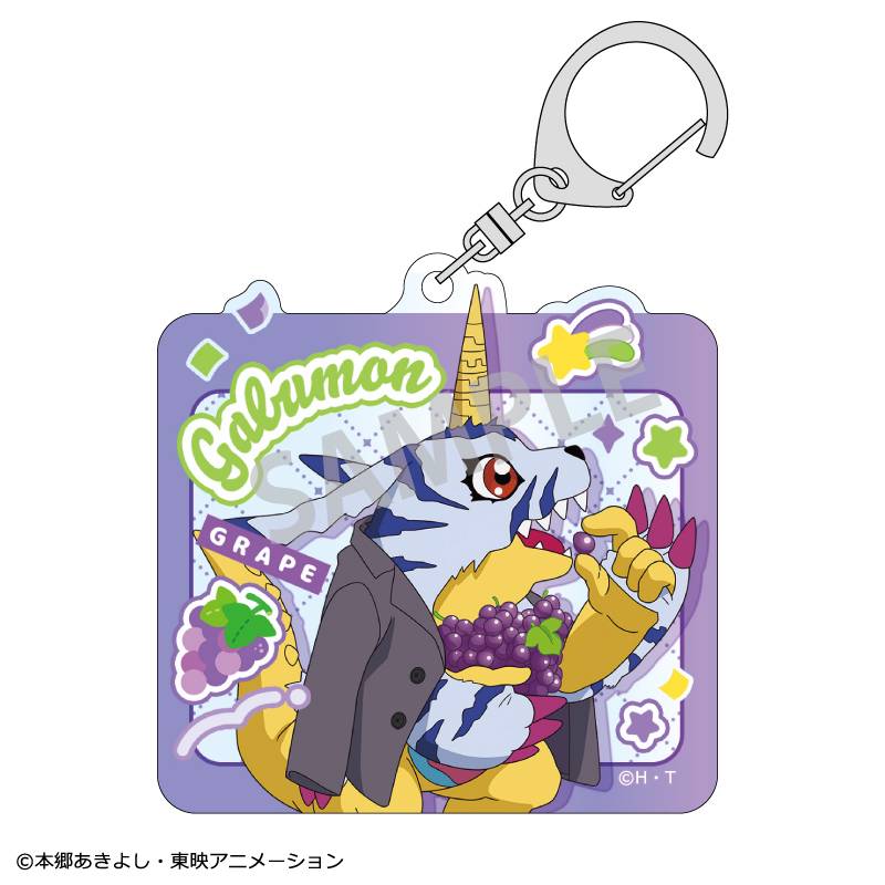 Digimon Adventure: Acrylic Keychain - Fruit Party Vol.2 (8 Packs Box ...