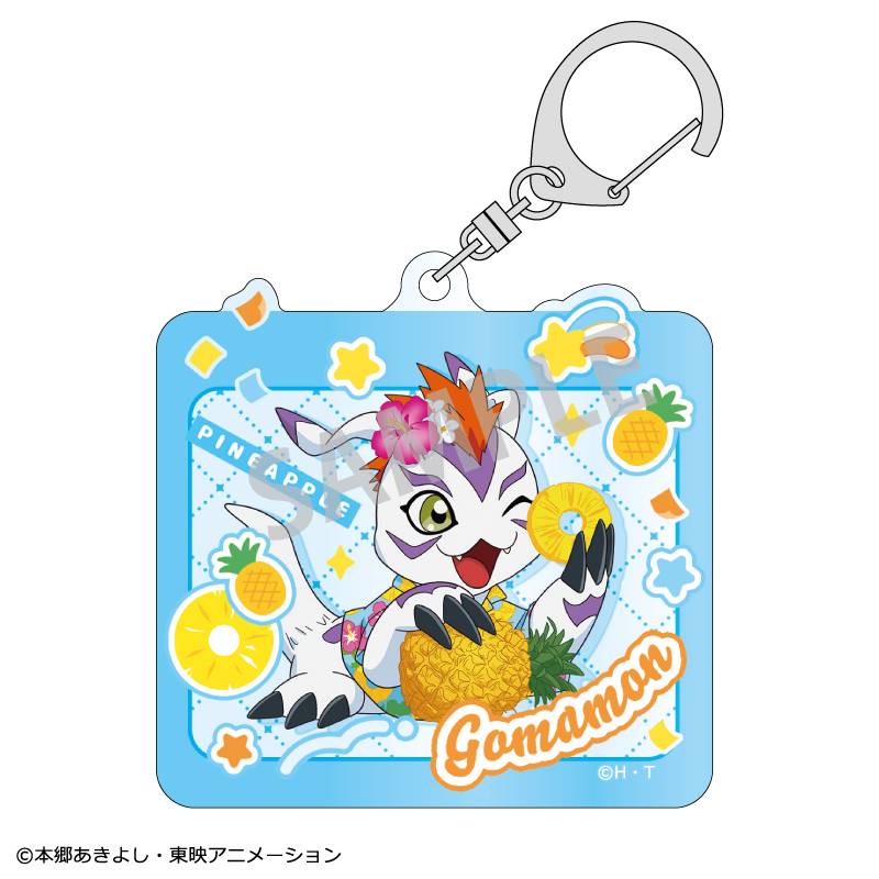 Digimon Adventure: Acrylic Keychain - Fruit Party Vol.2 (8 Packs Box ...