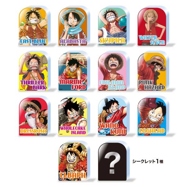 One Piece: Acrylic Block Collection - Luffy Costume Gallery (14 Packs ...