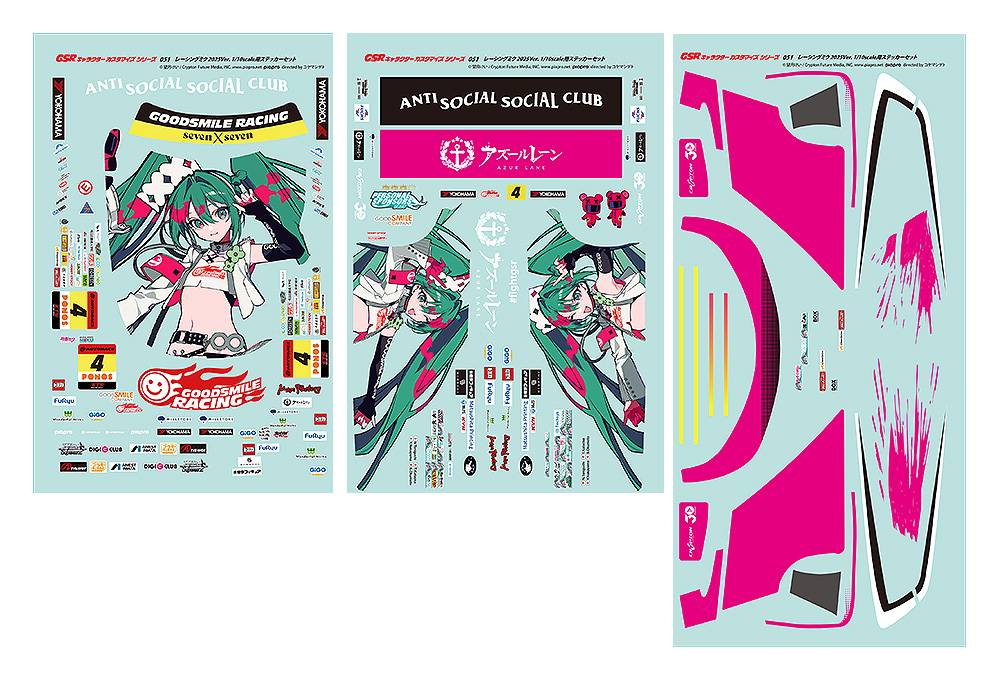 Hatsune Miku: GT Project Sticker Set - Racing Miku 2025 Ver. 1/10 [Good ...