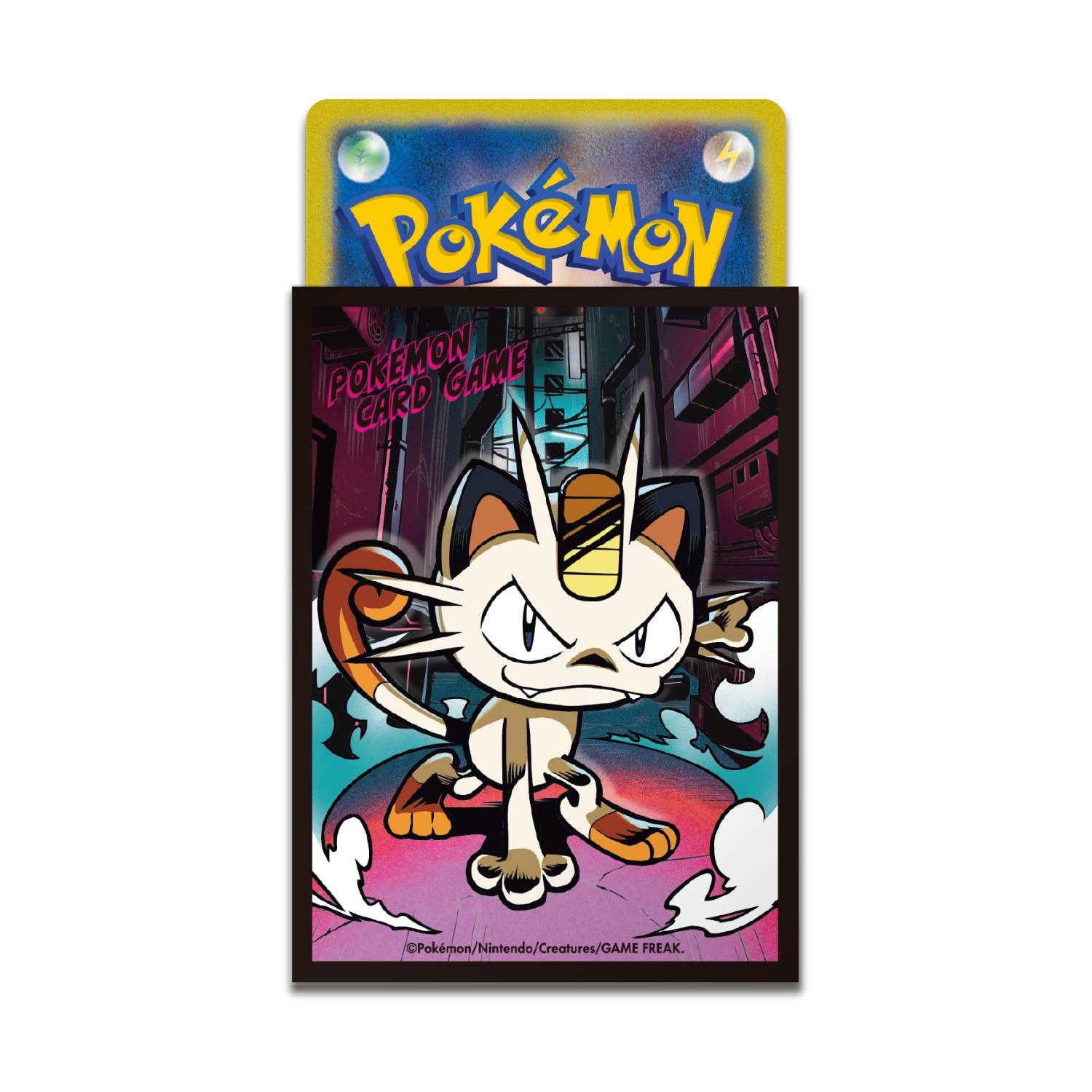 Pokémon Card Game: Deck Shield Premium Gloss - Meowth (64 Sleeves ...