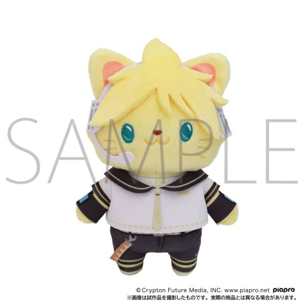Hatsune Miku: Keychain Plush - Kagamine Len (Cat w/ Eye Mask Ver ...
