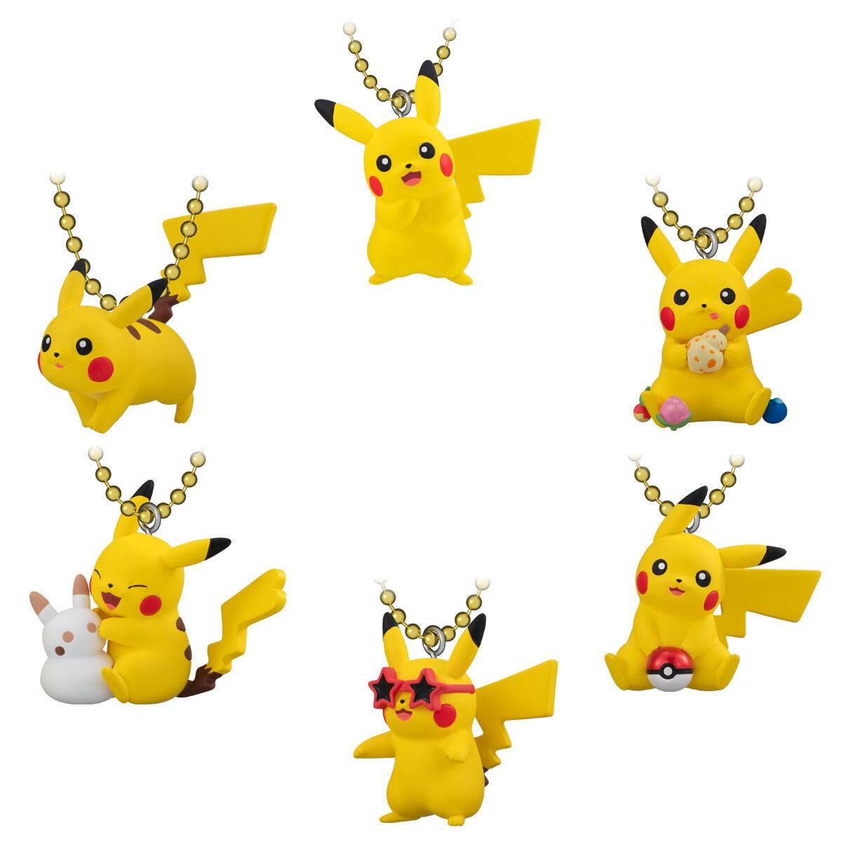 Shokugan: Pikachu's Holiday - Mascot Charm & Biscuit (10 Pack Box ...